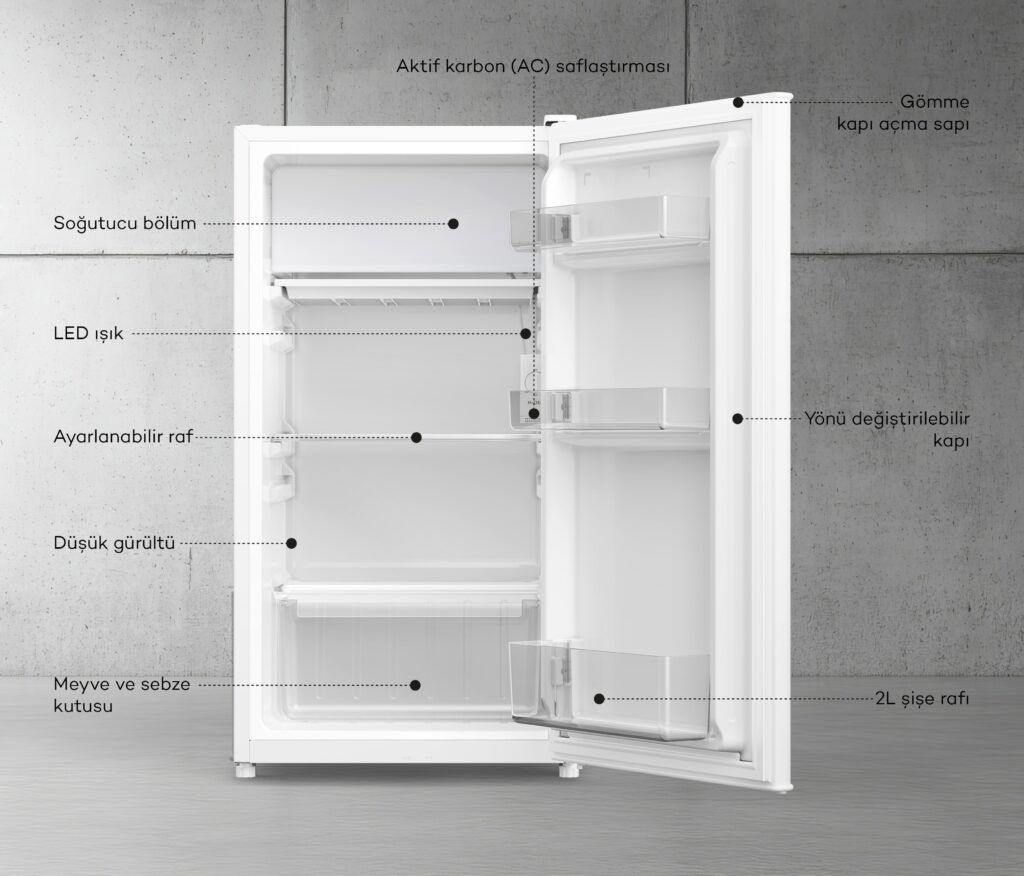Sunny Tezgah Altı Buzdolabı 90 LT SNY 90 |SUNNY