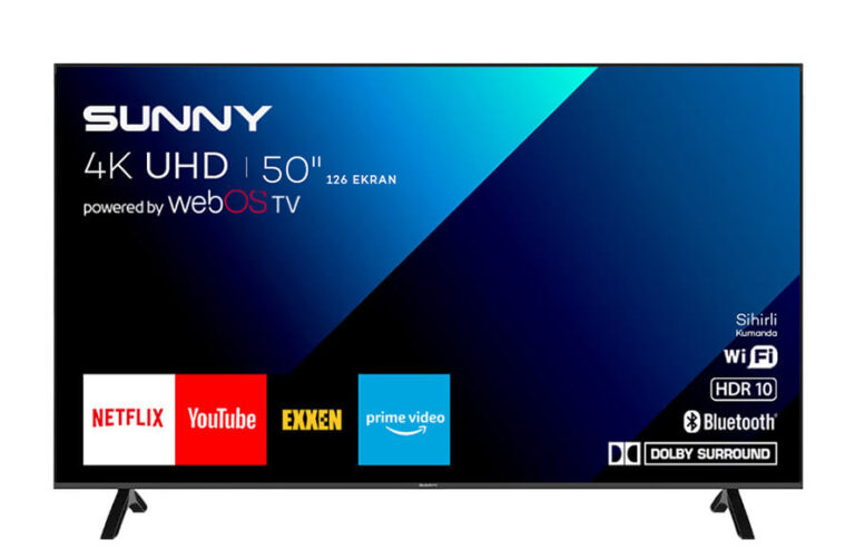 SUNNY 50’’ Frameless 4K UHD webOS Smart TV SN50FMN242 - SUNNY